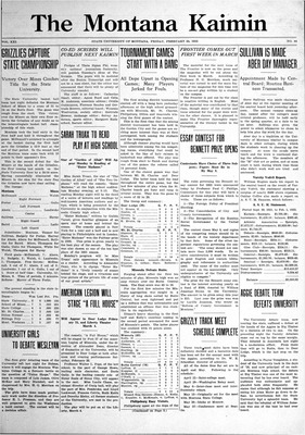 "The Montana Kaimin, February 24, 1922" by Associated Students of the ...